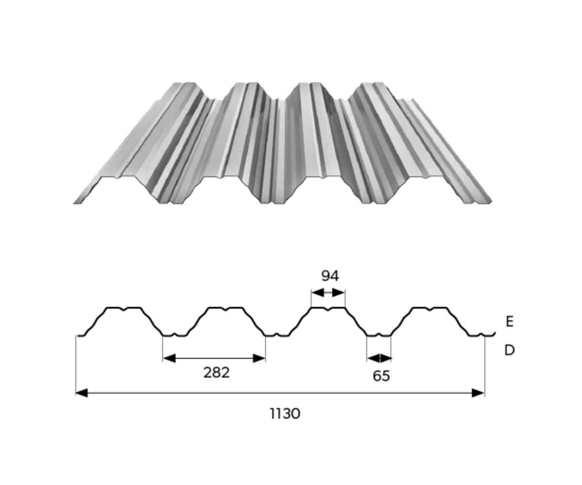 Trapecinis profilis T80 | Klinkera